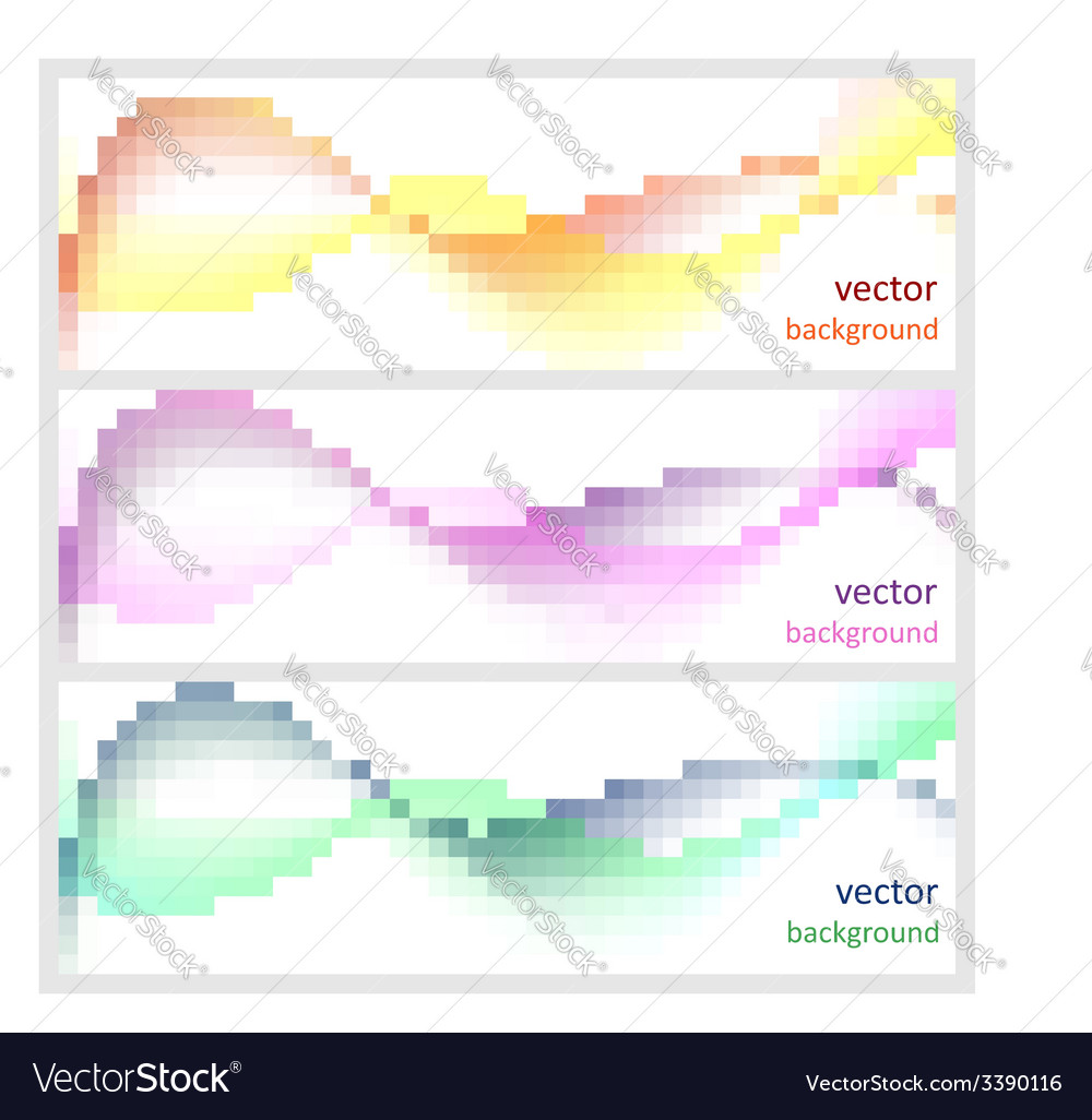 Set abstract background Royalty Free Vector Image