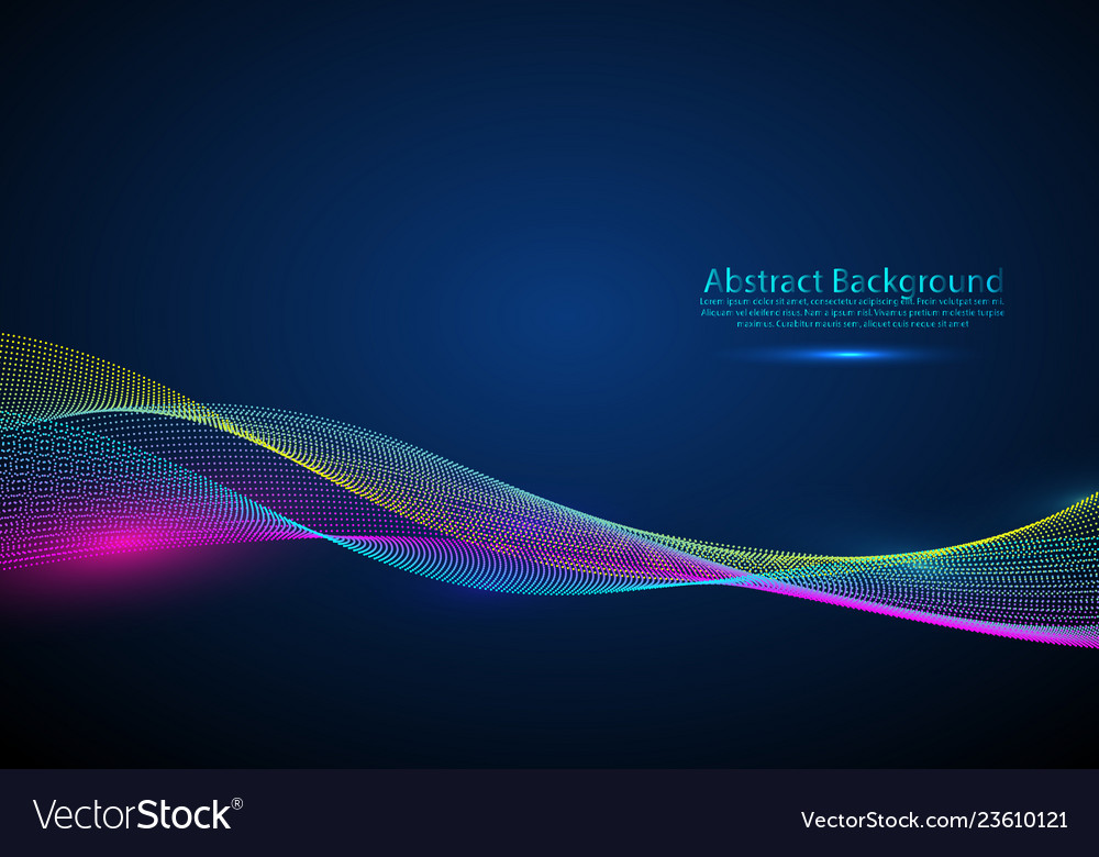 Abstract background with dynamic colorful Vector Image