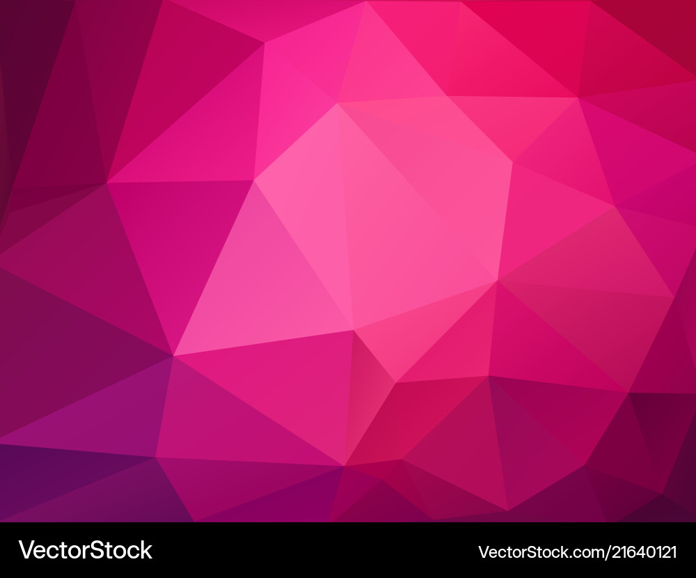 Abstract pink polygonal pattern Royalty Free Vector Image