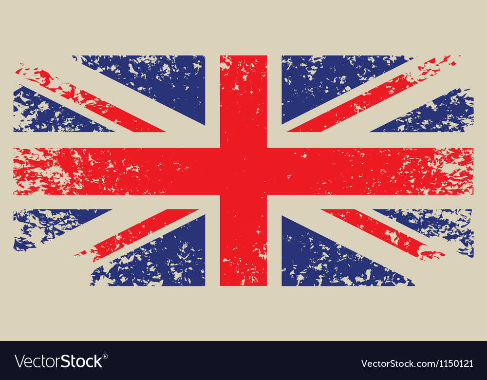 Britain flag Royalty Free Vector Image - VectorStock