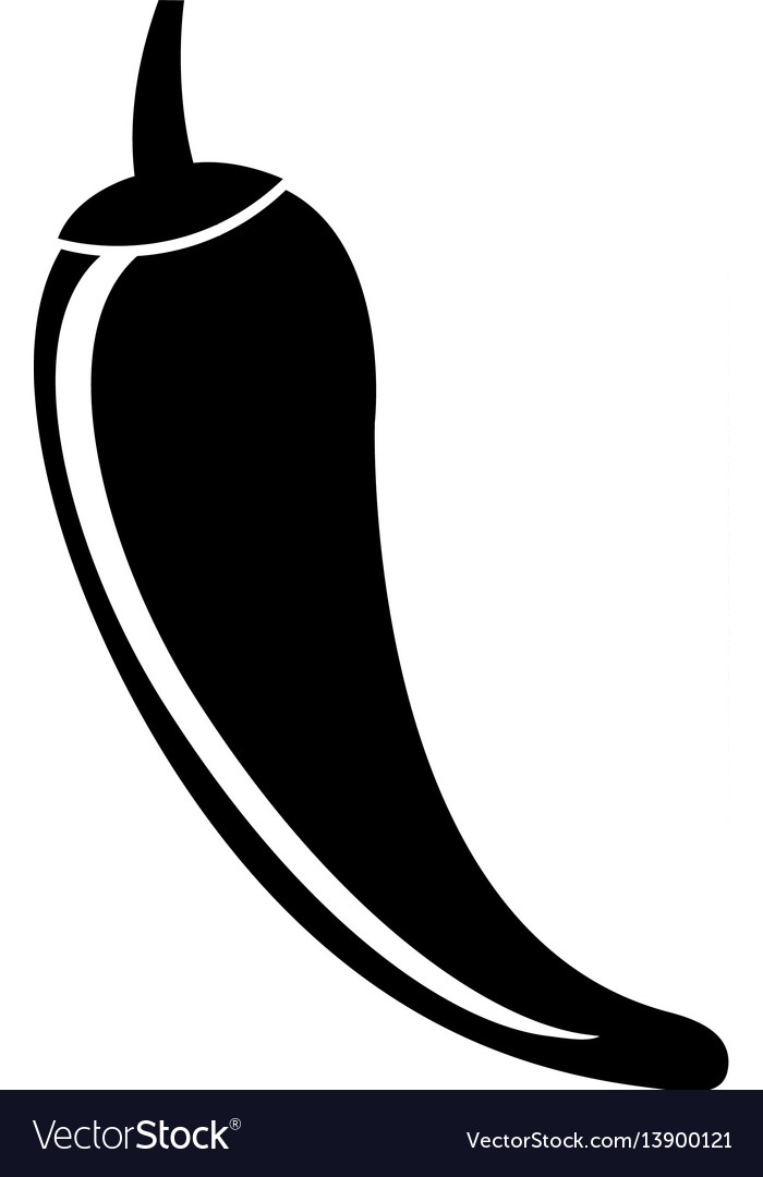 Chilli pepper isolated icon Royalty Free Vector Image