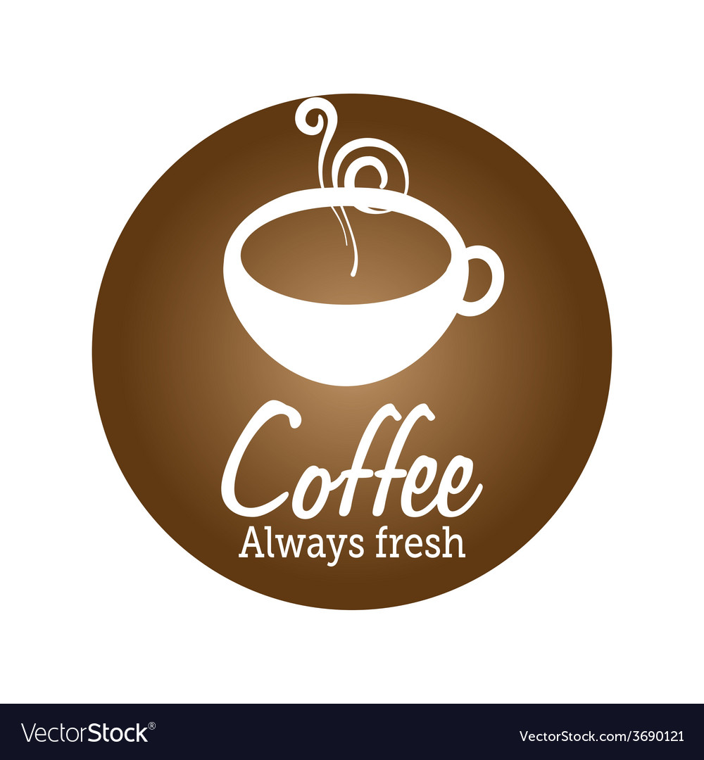 Coffee design over white background Royalty Free Vector