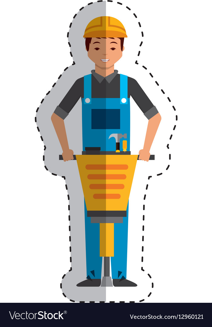 Construction professional avatar character Vector Image
