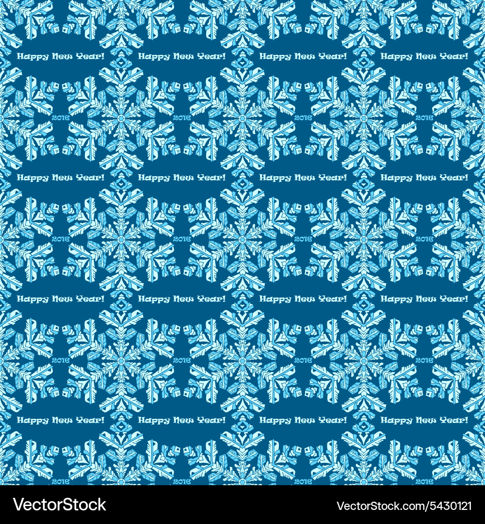 Hand-drawn doodles color snowflake seamless Vector Image