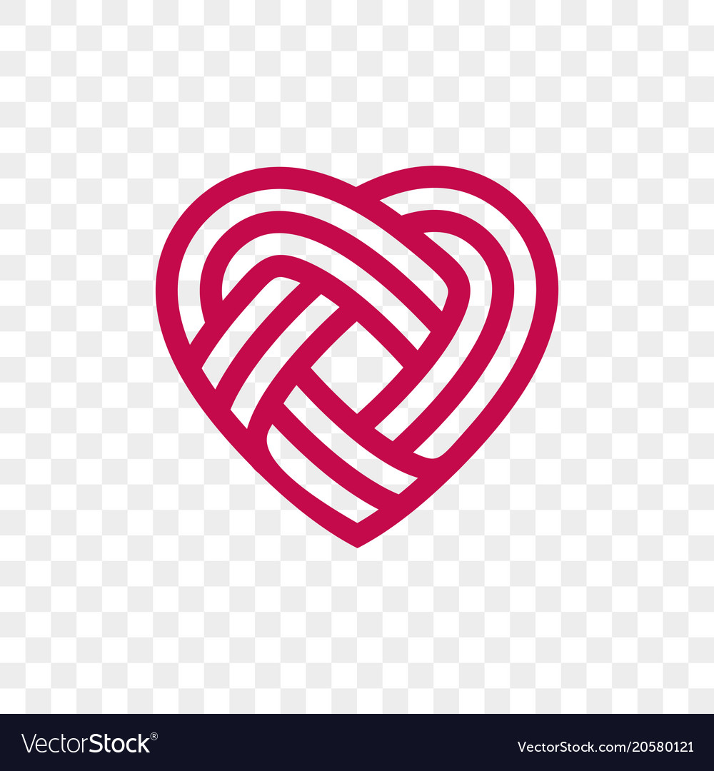 Heart logo infinity loop icon Royalty Free Vector Image