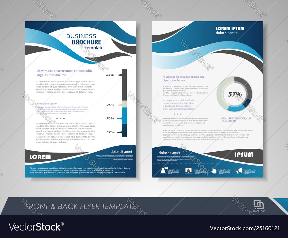 Presentation flyer design Royalty Free Vector Image