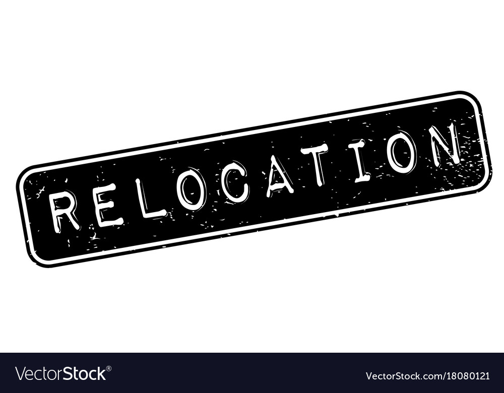 Relocation rubber stamp Royalty Free Vector Image
