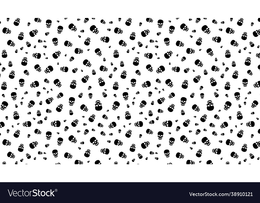 Skull pattern high res Royalty Free Vector Image