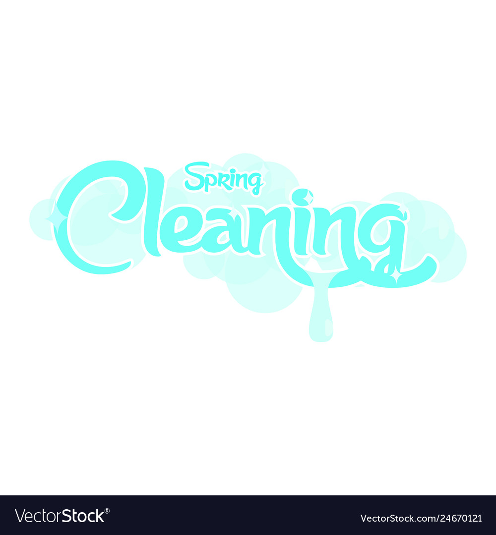 Spring cleaning background Royalty Free Vector Image