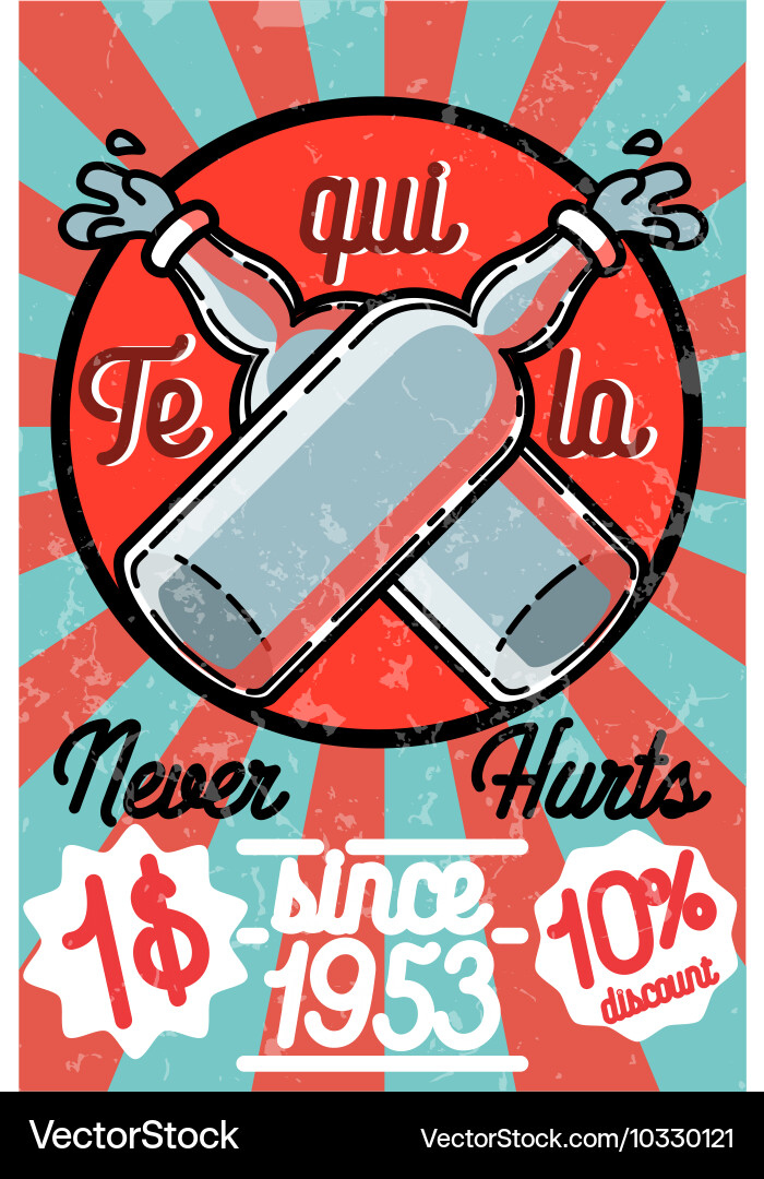 Tequila color banner Royalty Free Vector Image