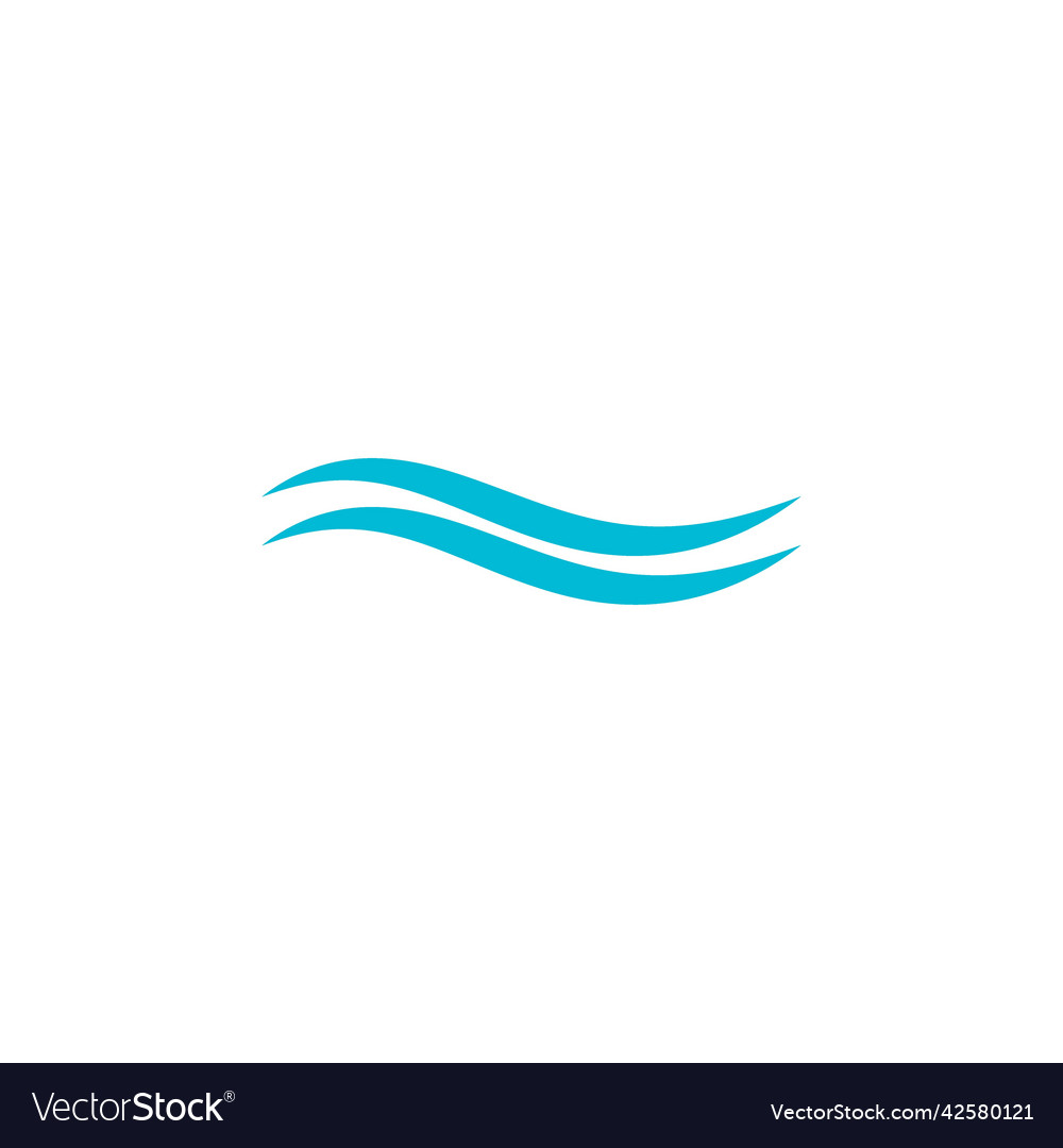 Water wave logo Royalty Free Vector Image - VectorStock