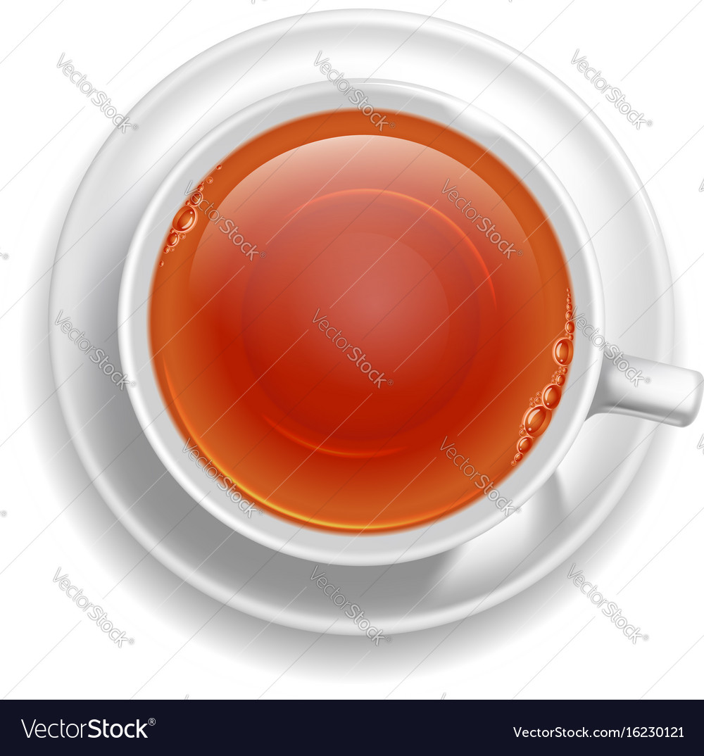 White tea cup Royalty Free Vector Image - VectorStock