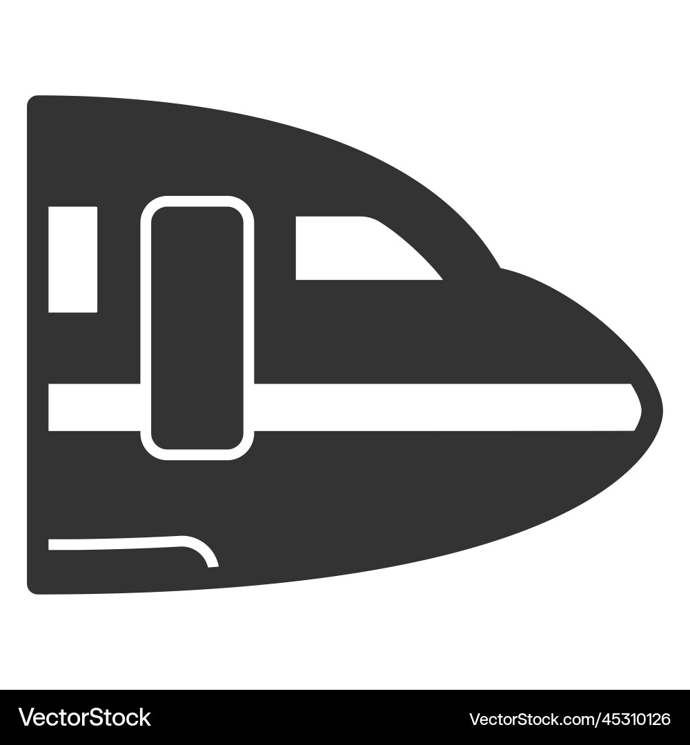 Nose of plane 1 Royalty Free Vector Image - VectorStock