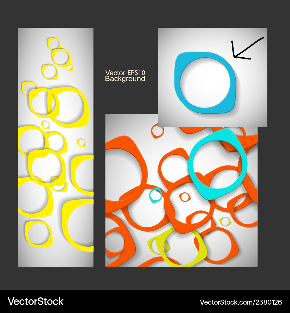 Set abstract style background Royalty Free Vector Image