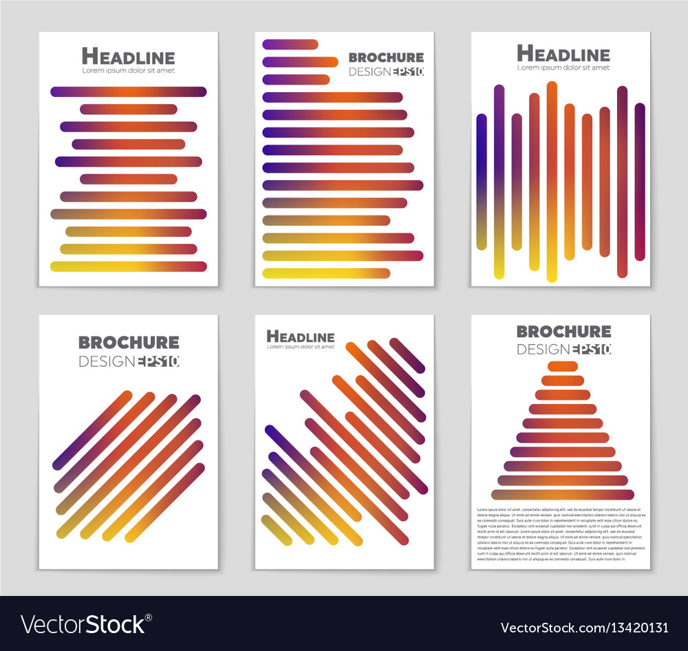 Abstract layout background set for art Royalty Free Vector