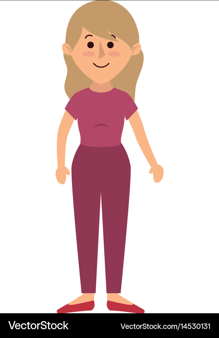 Beautiful mother avatar character Royalty Free Vector Image