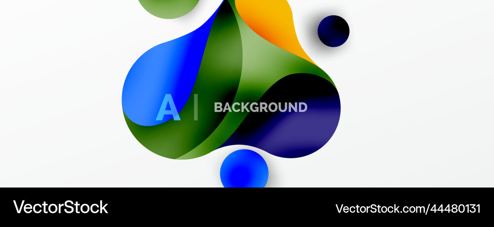 Flowing geometric shapes minimalist abstract Vector Image