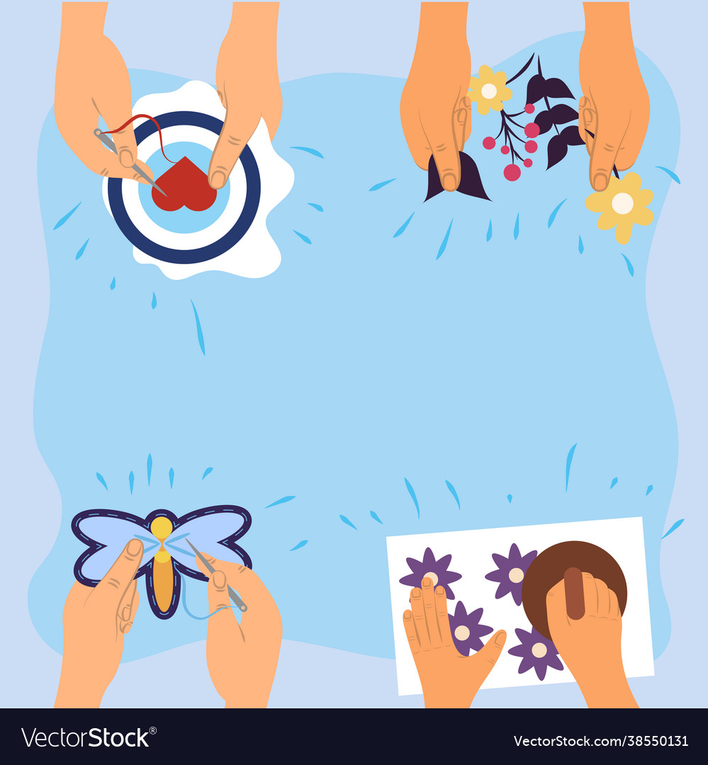 Handmade workshop creative Royalty Free Vector Image