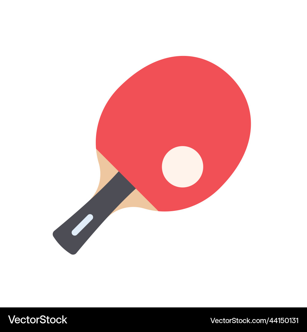 Ping pong bat for hitting the ball indoor table Vector Image