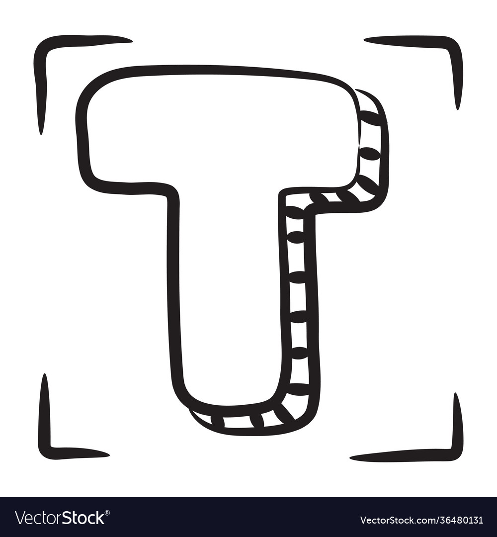 Text tool Royalty Free Vector Image - VectorStock