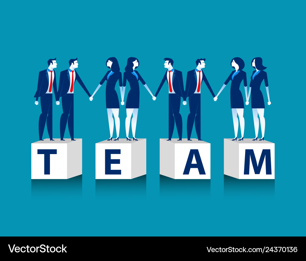 Join hands business team concept business Vector Image