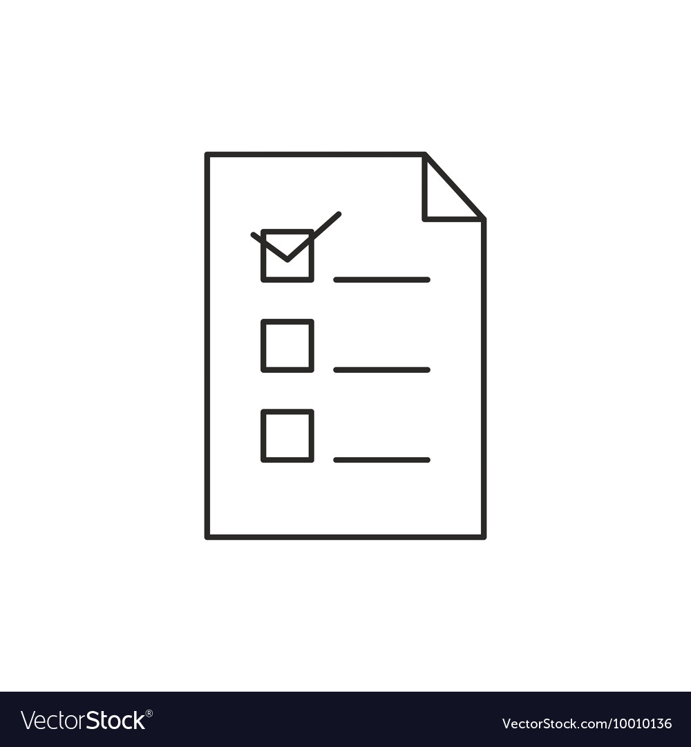 Outline document icon Royalty Free Vector Image
