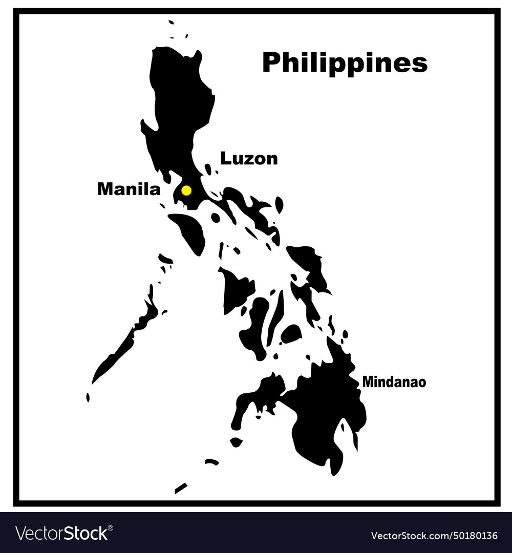 Philippines map icon Royalty Free Vector Image