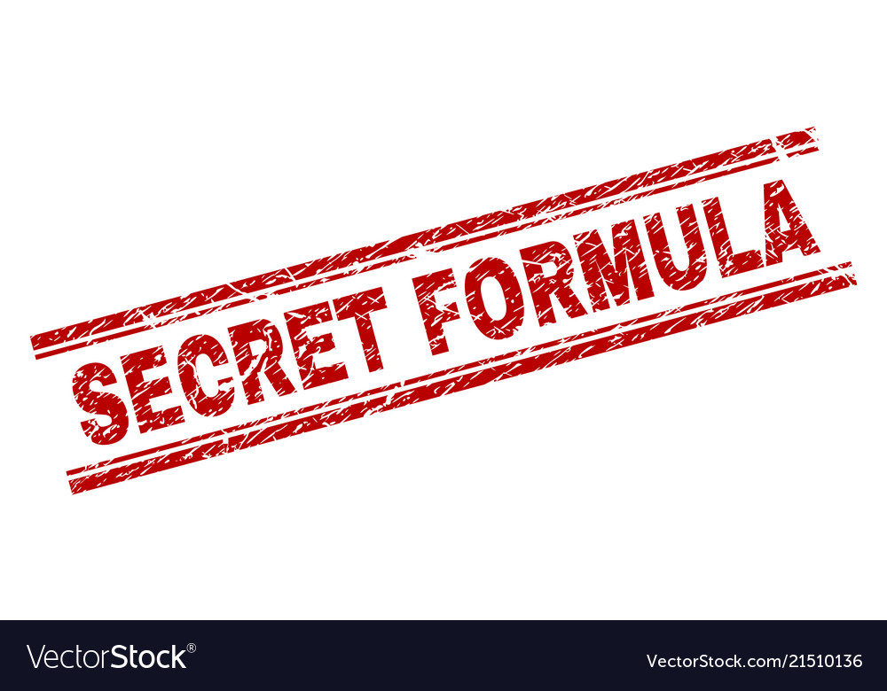 Scratched textured secret formula stamp seal Vector Image Scratched textured secret formula stamp seal Vector Image