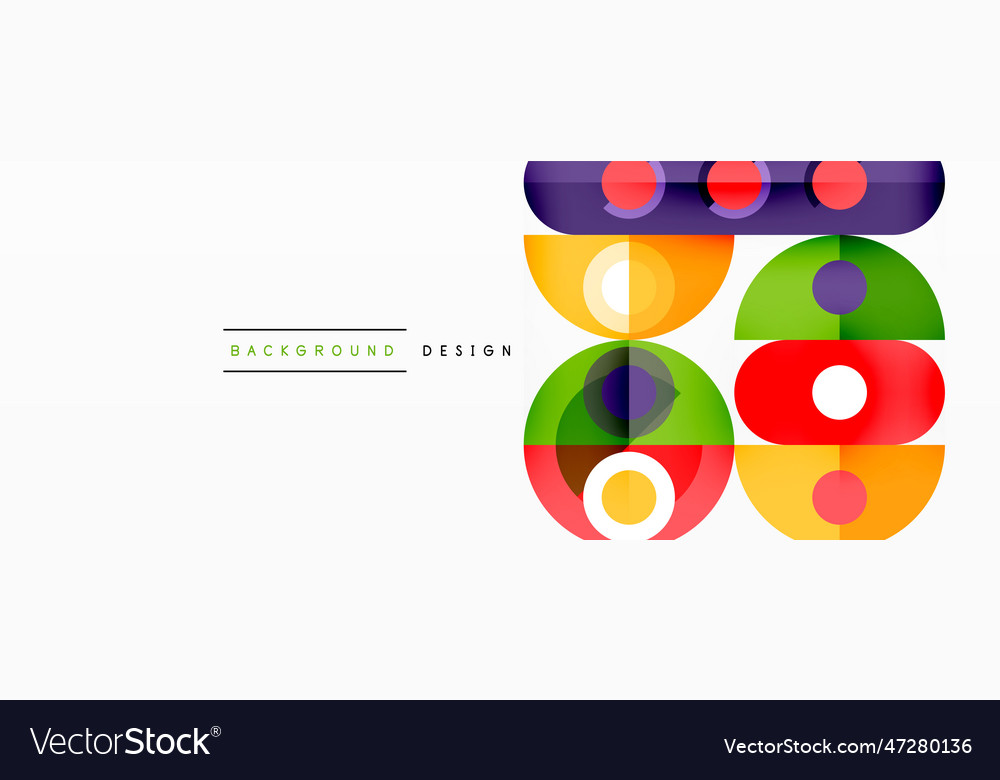 Simple circles and round elements pattern Vector Image