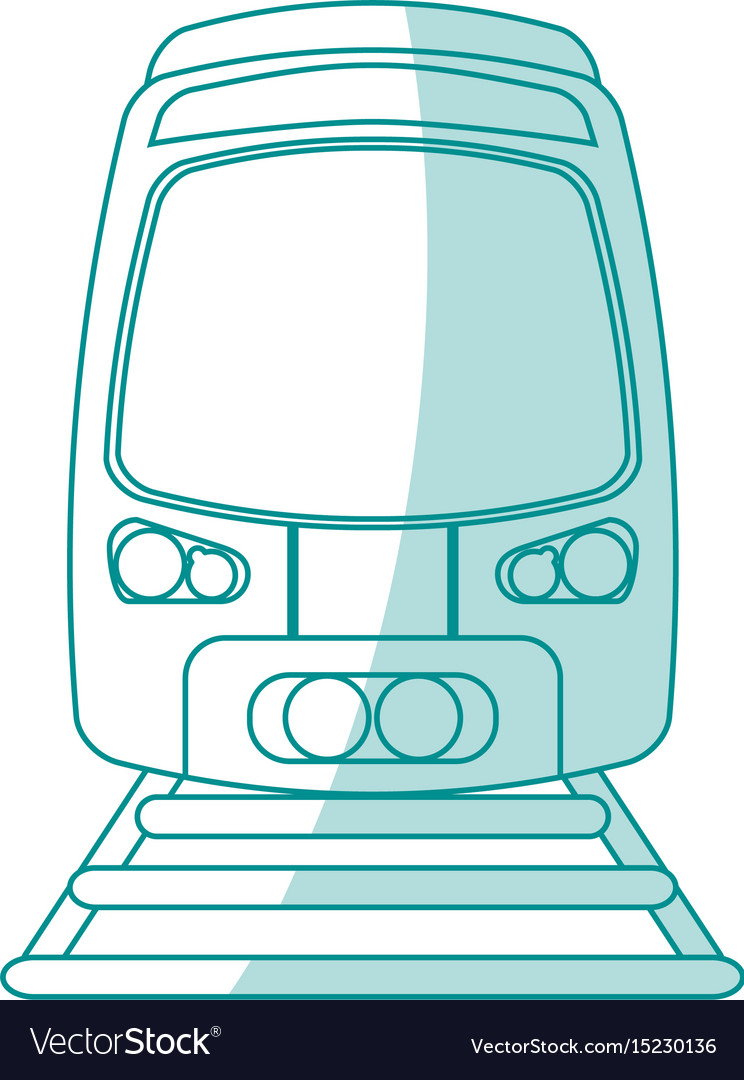 Train shadow Royalty Free Vector Image - VectorStock