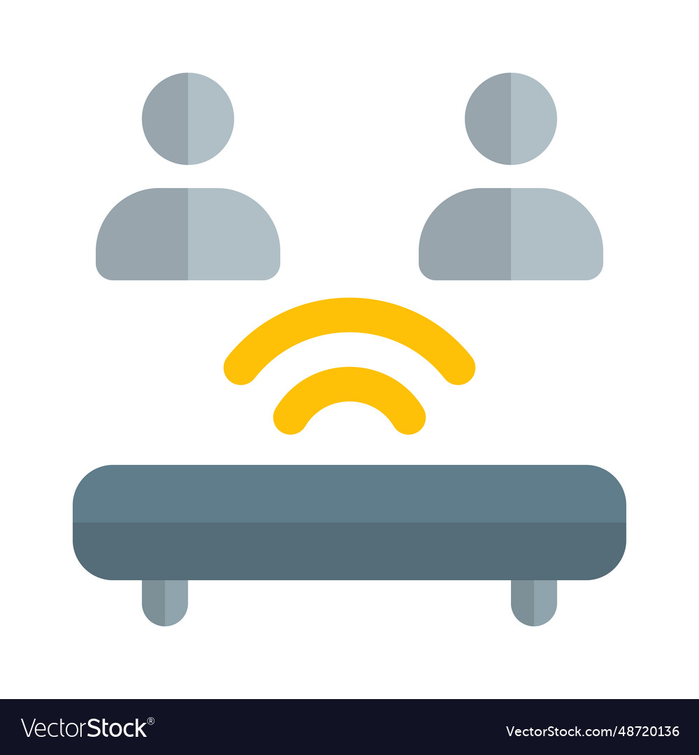 Wifi connection with multiple user been shared Vector Image