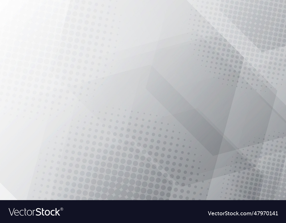 Abstract gray and white geometric hexagons Vector Image