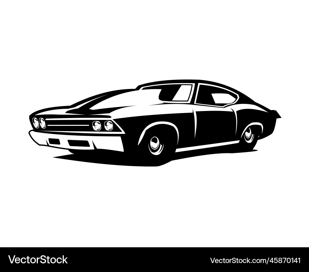 Chevrolet muscle car premium design Royalty Free Vector