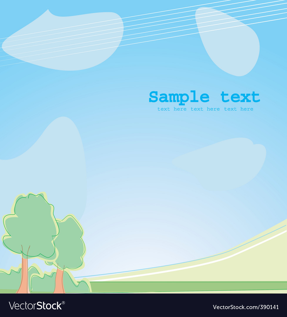 Landscape Royalty Free Vector Image - VectorStock