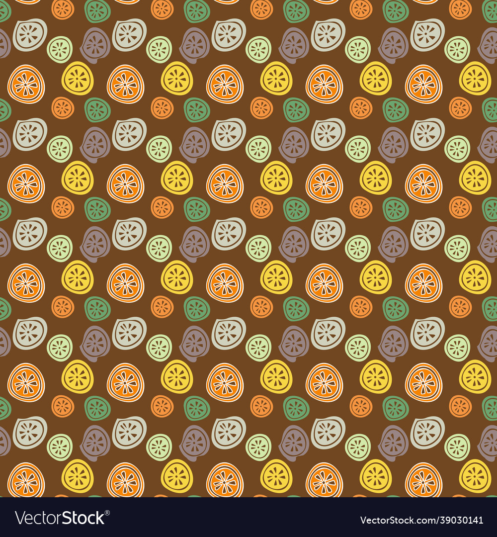 Orange circles Royalty Free Vector Image - VectorStock