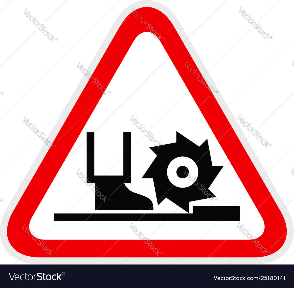 Triangular yellow warning hazard symbol Royalty Free Vector Triangular yellow warning hazard symbol Royalty Free Vector