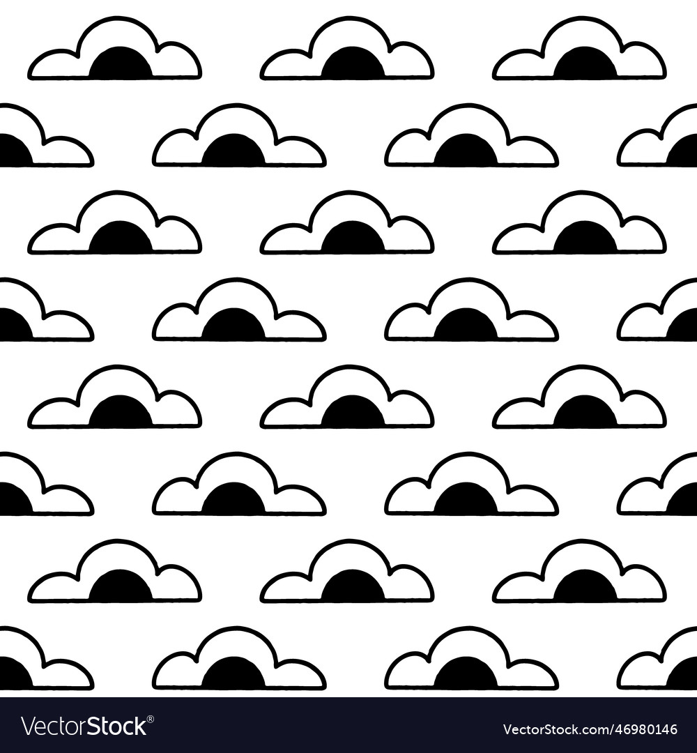 Abstract cloud formation seamless pattern Vector Image