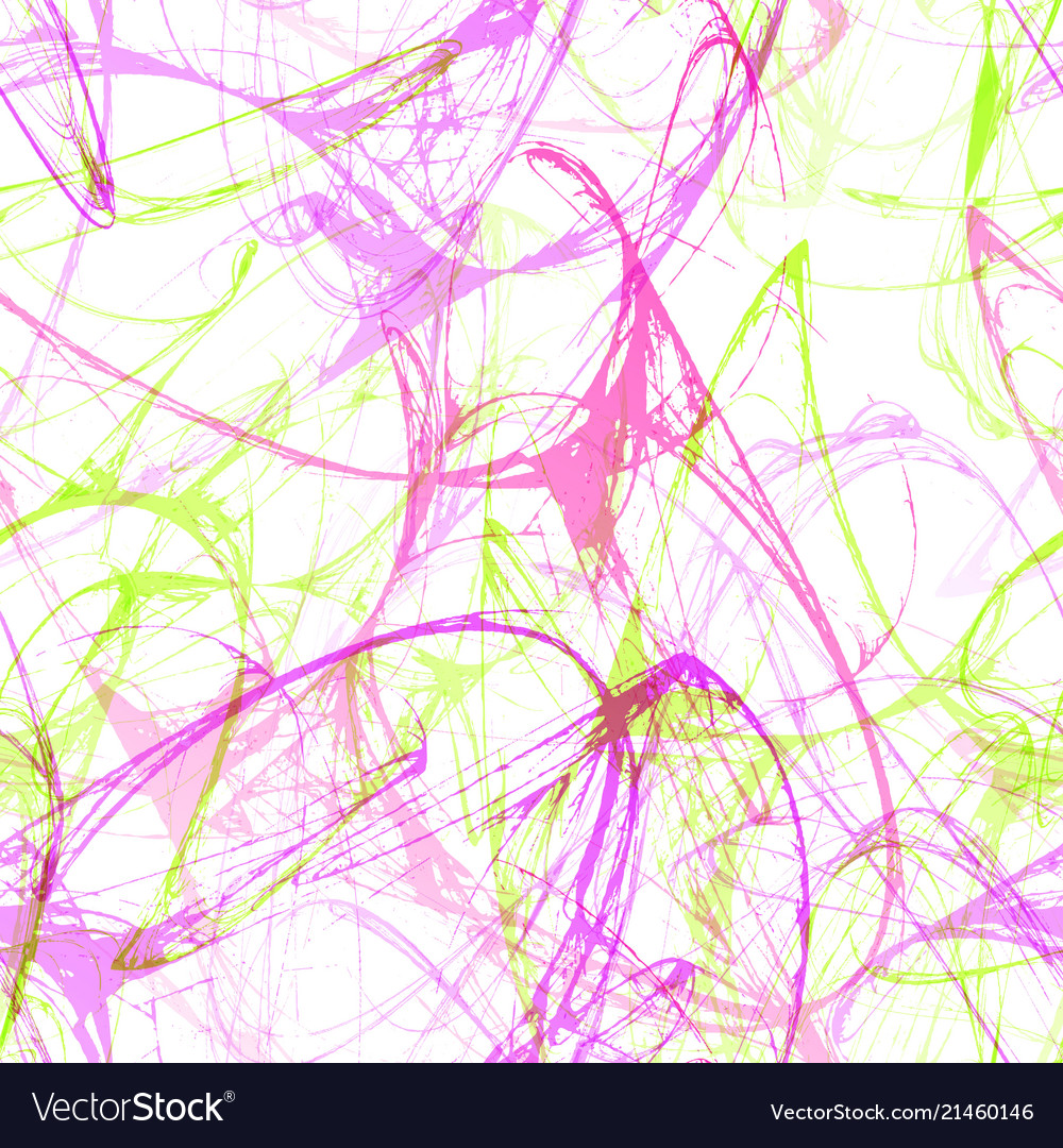 Abstract ink lines seamless pattern Royalty Free Vector