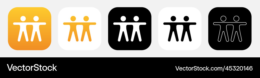 App icon apple find my friends Royalty Free Vector Image