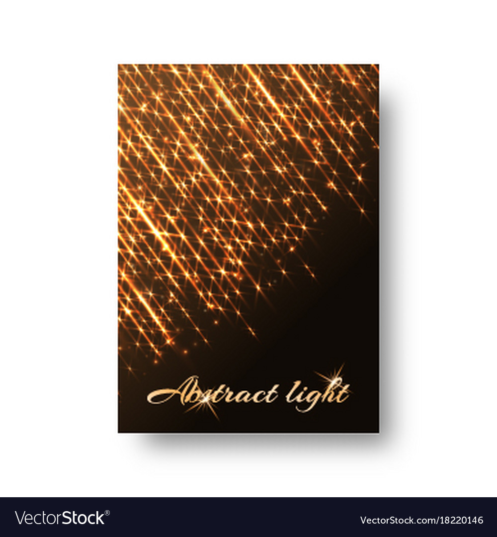 Background with falling lights Royalty Free Vector Image
