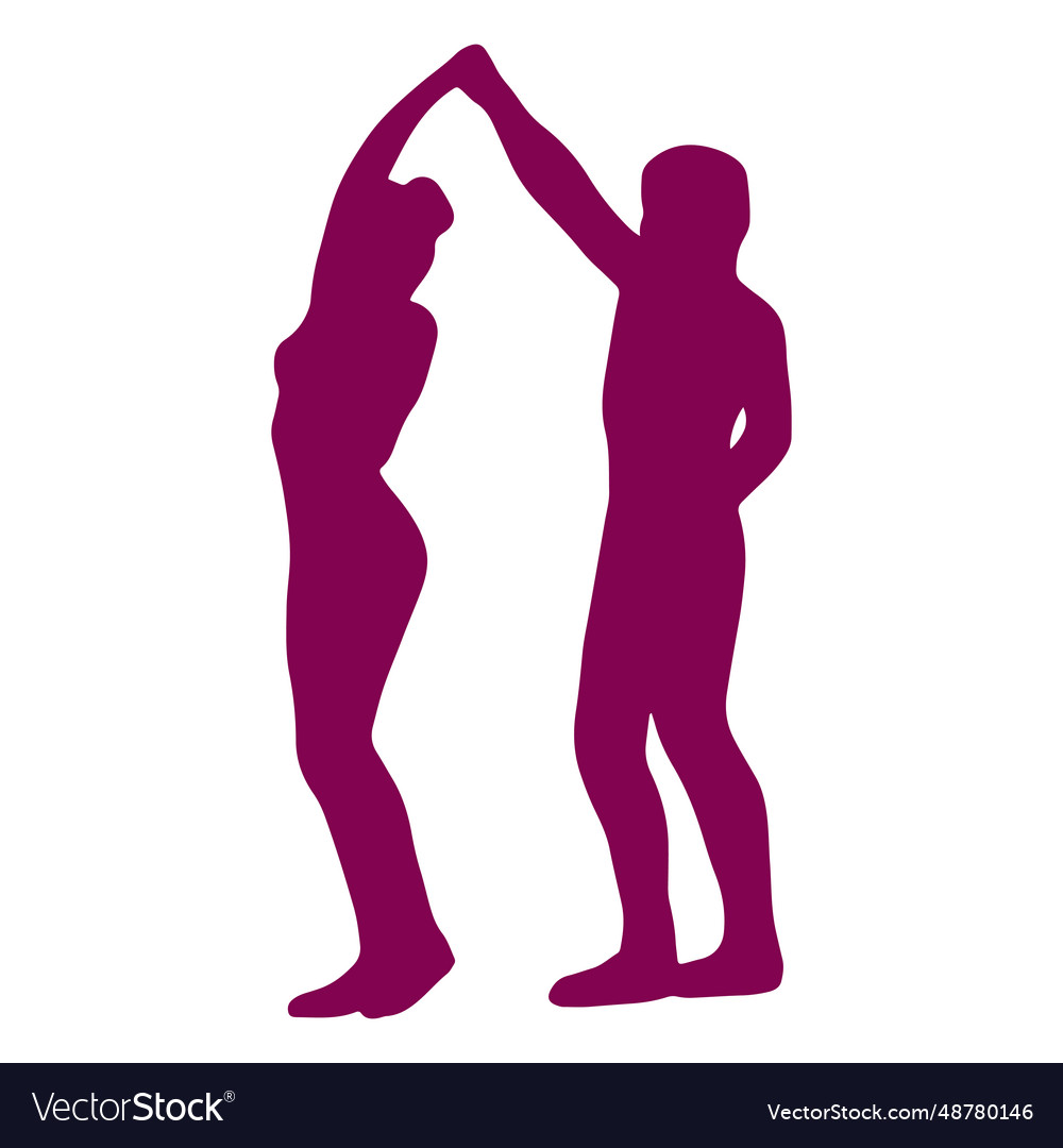 Dance pose duo Royalty Free Vector Image - VectorStock