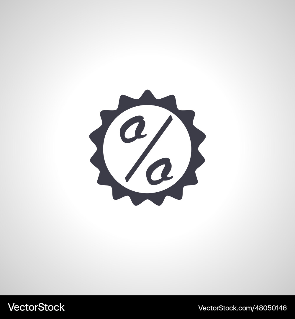 Discounts icon percent in circle icon Royalty Free Vector