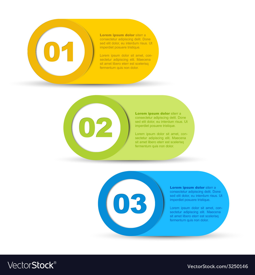 One two three - progress icons Royalty Free Vector Image One two three - progress icons Royalty Free Vector Image