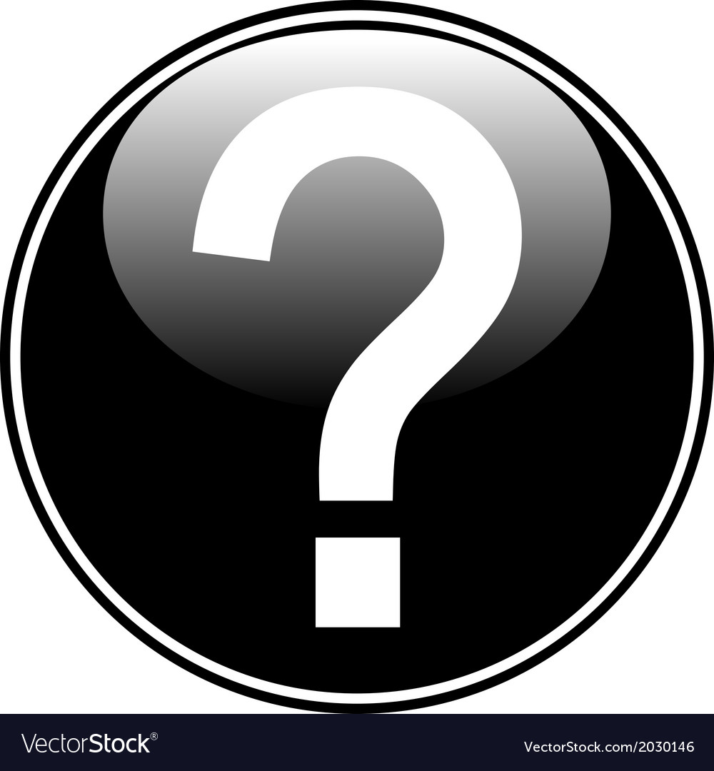 Question button Royalty Free Vector Image - VectorStock