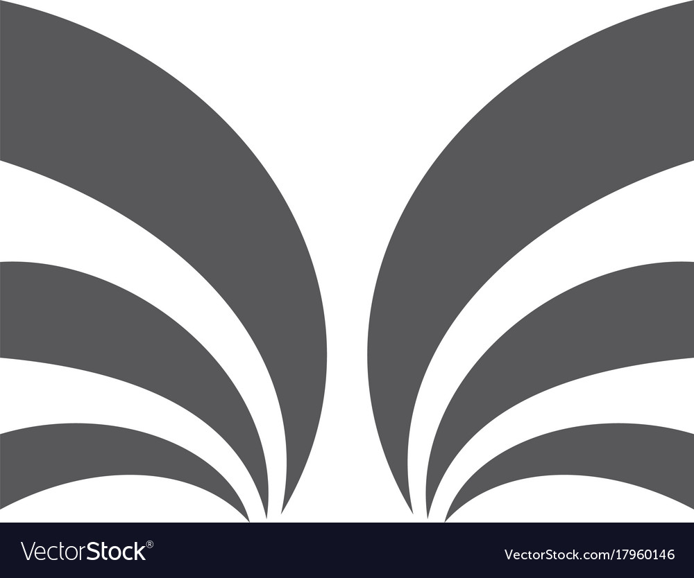 Wing square logo Royalty Free Vector Image - VectorStock