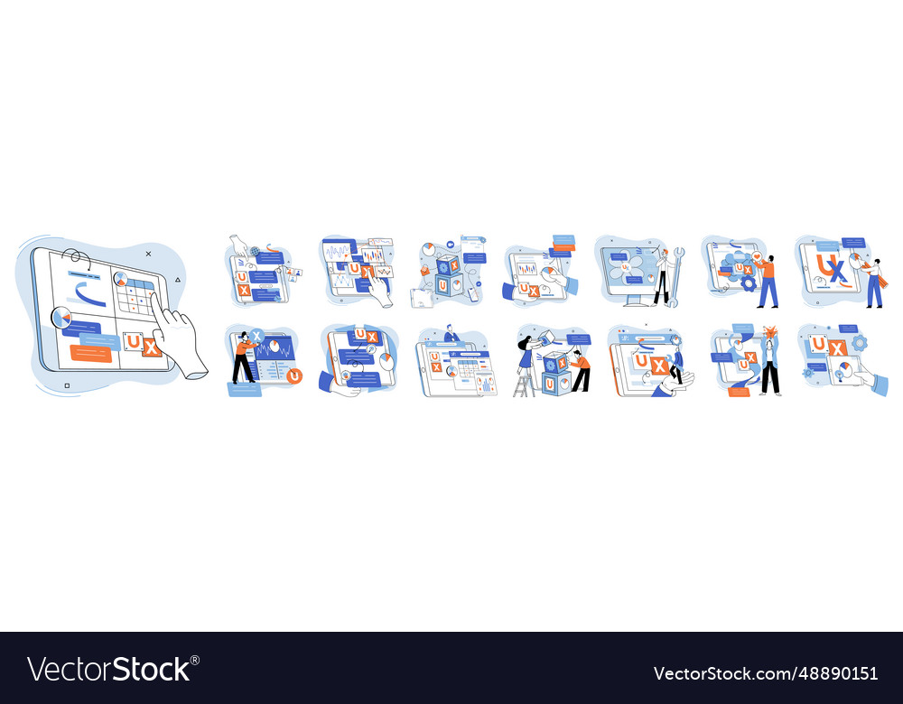 Application Testing Metaphor Royalty Free Vector Image