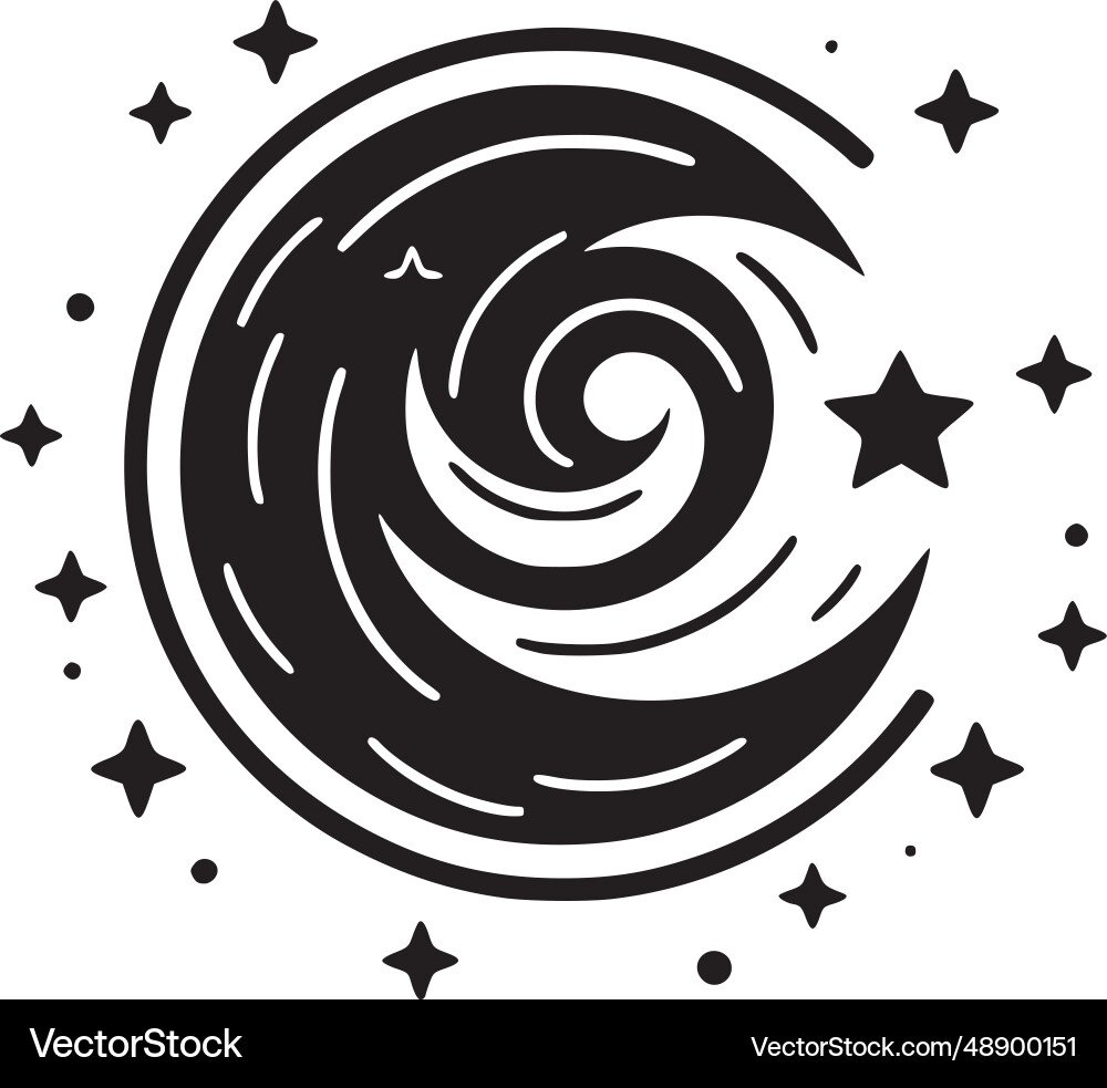 Celestial - high quality logo ideal for t-shirt Vector Image