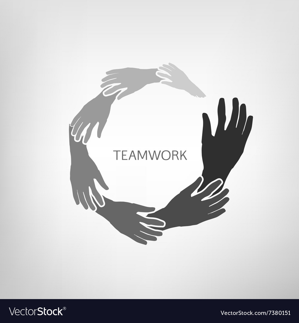 Helping hands Royalty Free Vector Image - VectorStock