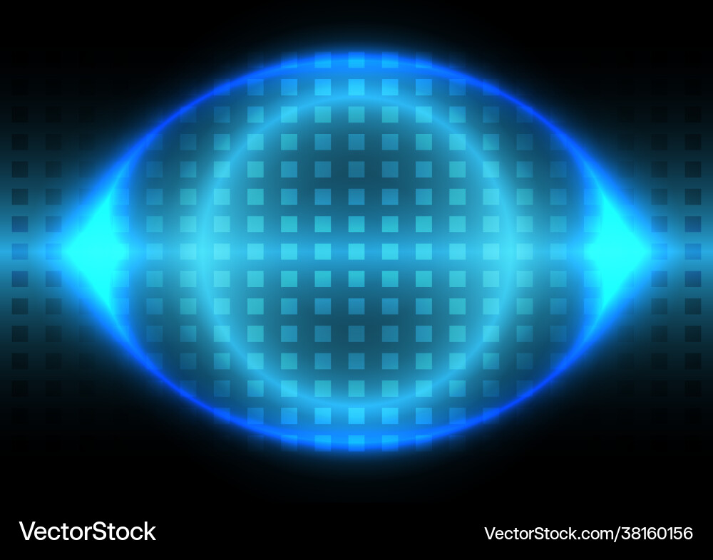 Blue light neon futuristic background glowing Vector Image