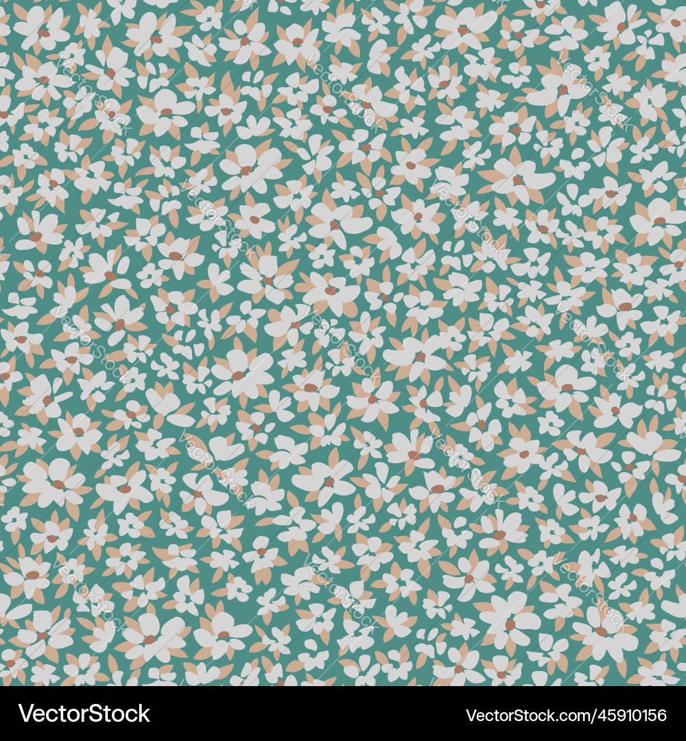 Floral seamless background for spring dress fabric